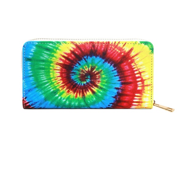 Bags | Tye Dye Single Zip Wallet | Poshmark